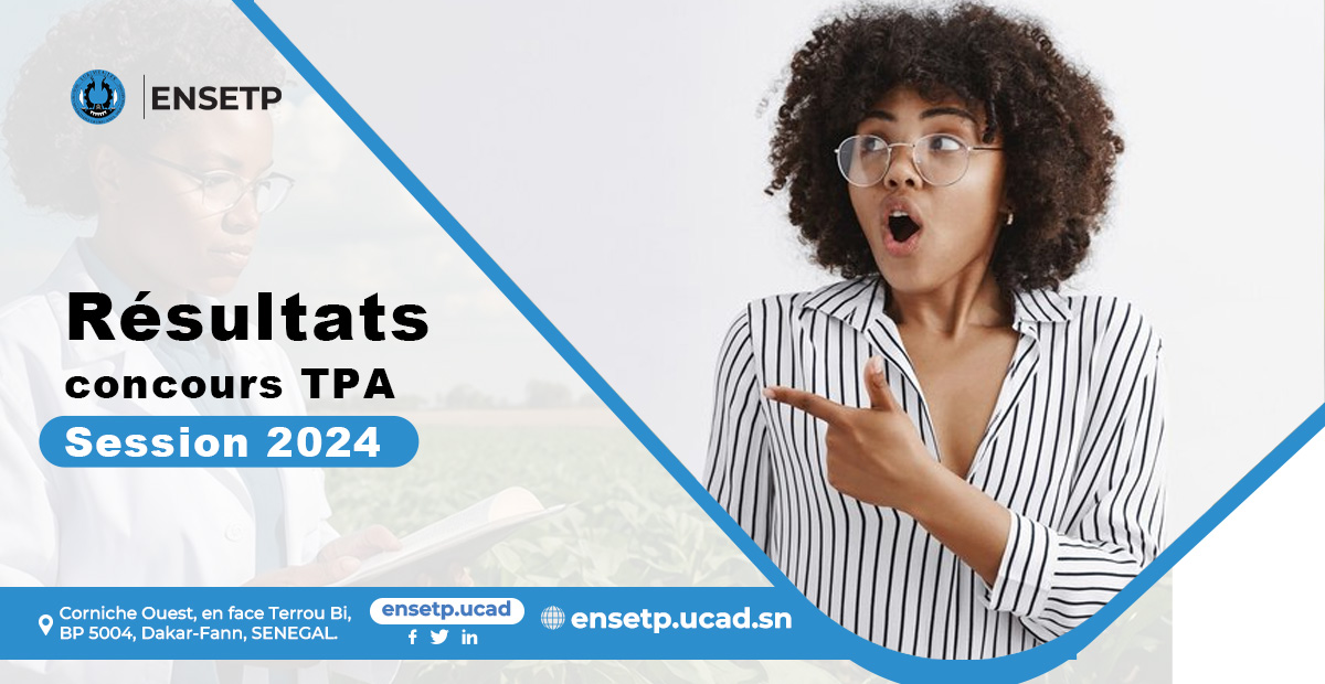 Les résultats du concours direct de recrutement au CAEMTP de Transformation des produits ...